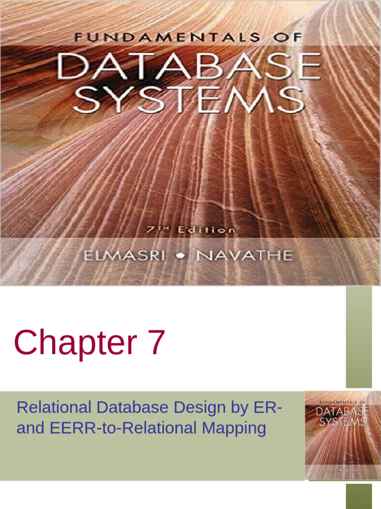 Relational Database Design by ER - To-Relational Mapping | PDF | Conceptual Model | Relational Model