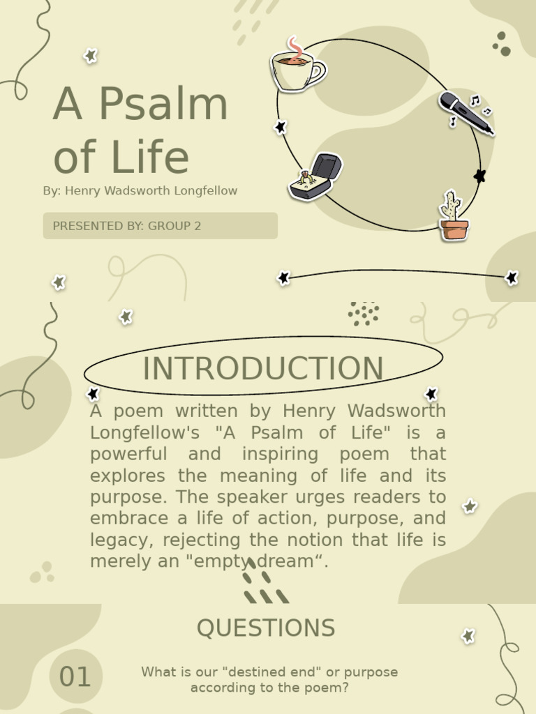 Longfellow's A Psalm of Life Analysis | PDF