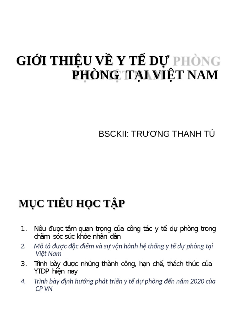 2.he Thong YTDP - 2020 | PDF