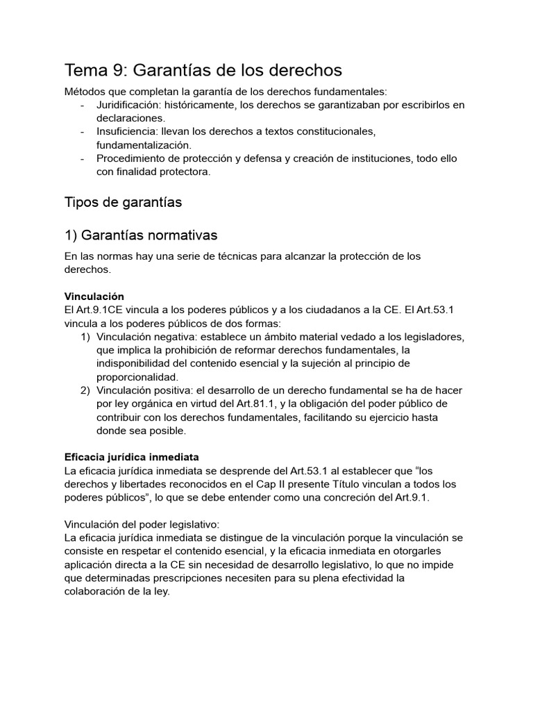 Consti 9 | PDF | Derecho Constitucional | Derechos