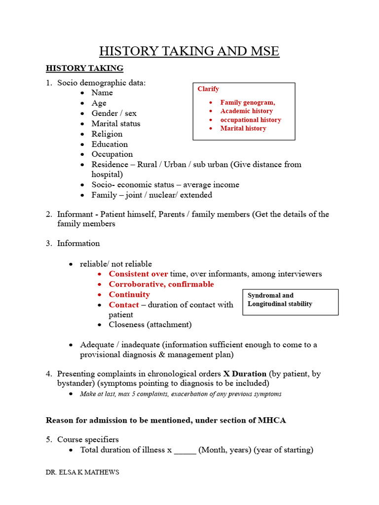 Psy - History Taking and Mse (1) - 2 | PDF | Hallucination | Delusion