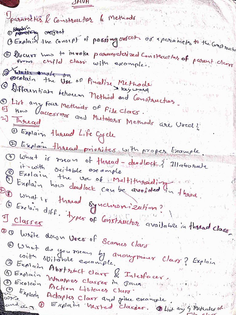 Java Question Bank | PDF