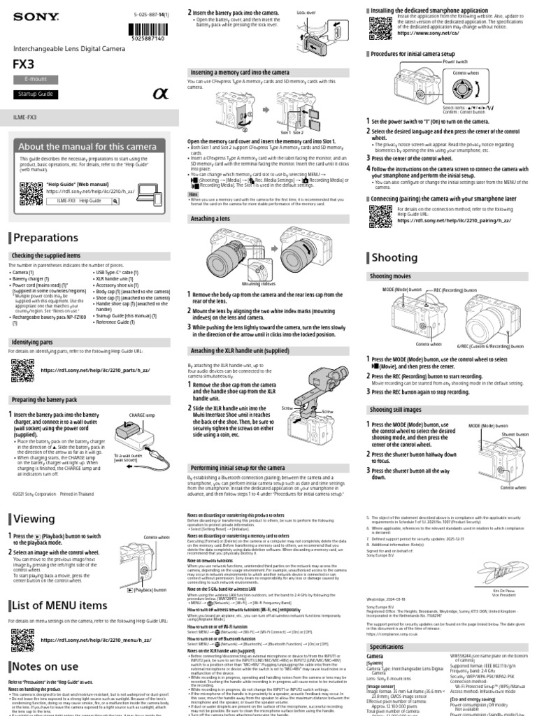 Shooting Preparations: About The Manual For This Camera | PDF | Camera ...