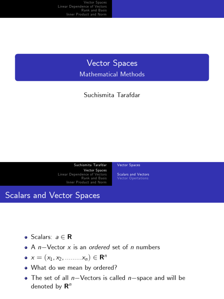 Vector Space | PDF | Vector Space | Basis (Linear Algebra)