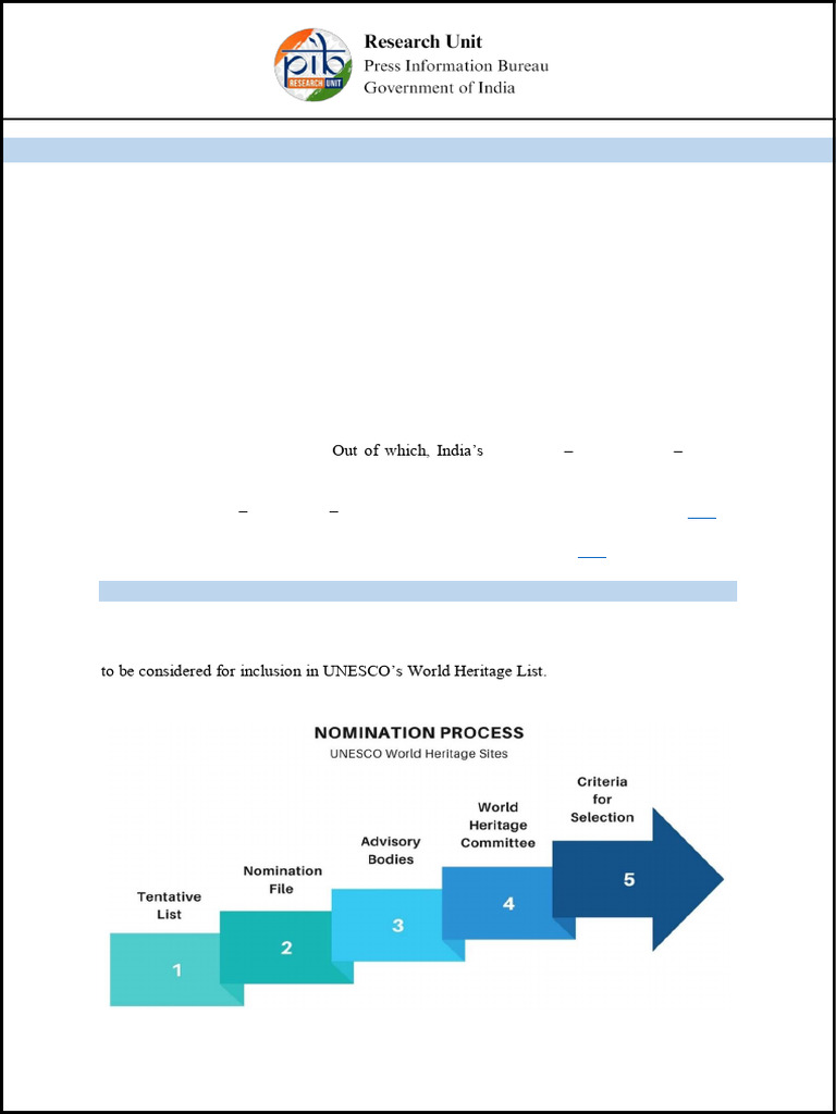 Criteria For World Heritage Selection | PDF | World Heritage Site | Earth Sciences