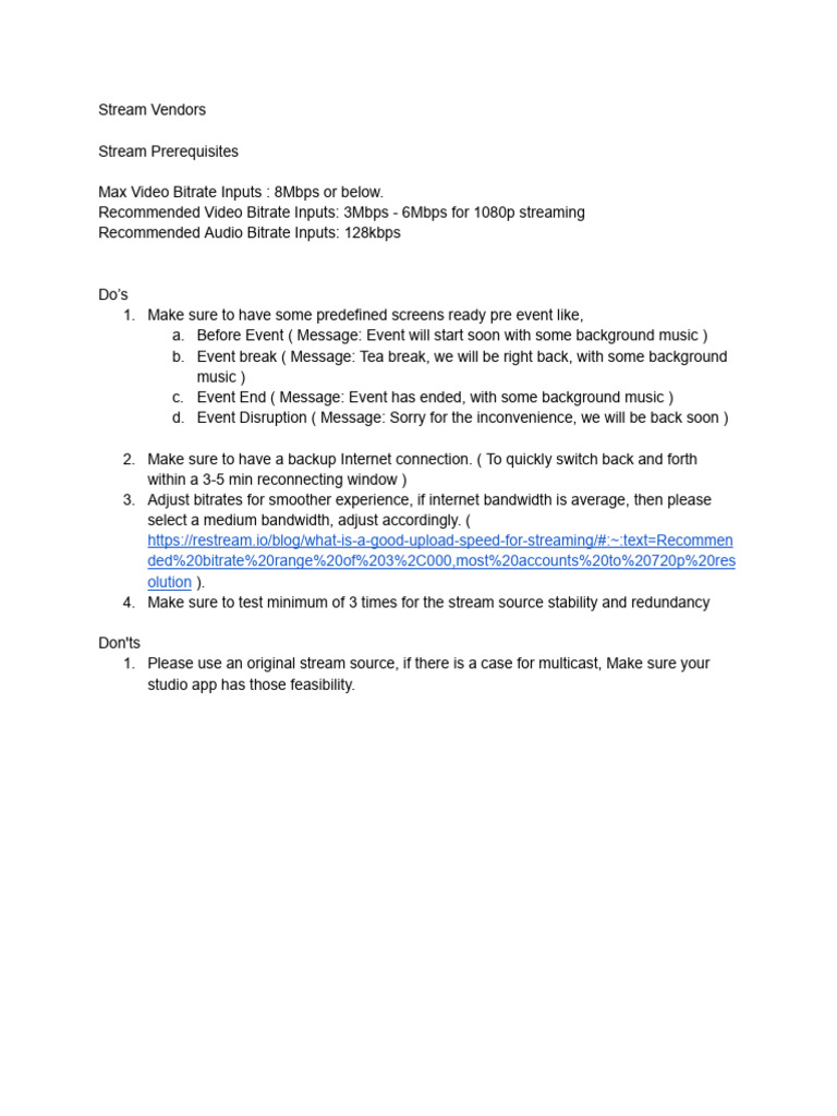 Event Vendors Requirements | PDF