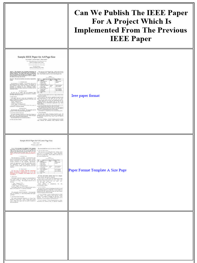 Can We Publish The IEEE Paper For A Project Which Is Implemented From ...