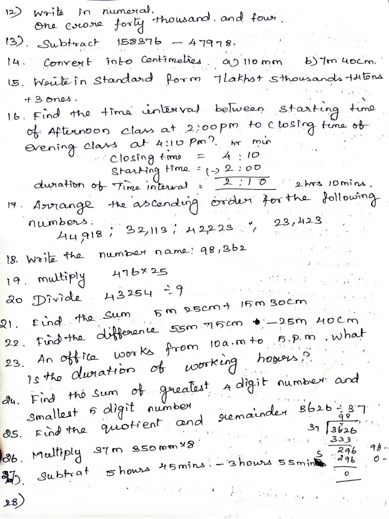 Revision Paper Maths | PDF