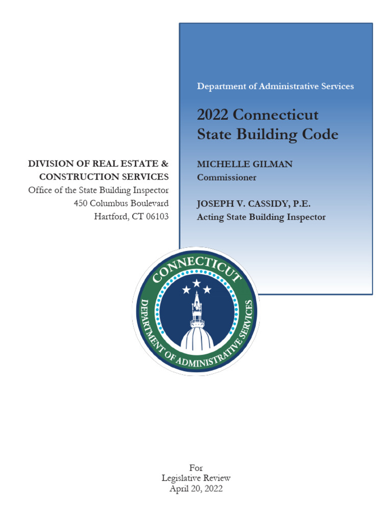 2022 Connecticut State Building Code | PDF | Building Code | Fire Safety