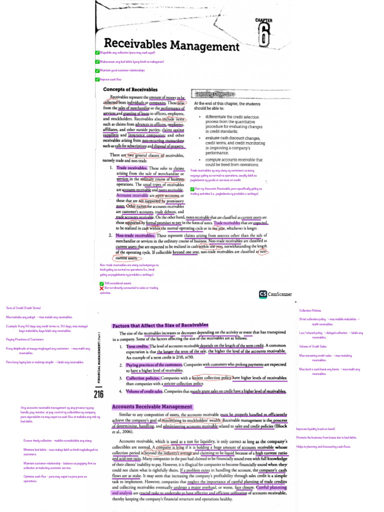Chapter 6 - Receivables Management | PDF
