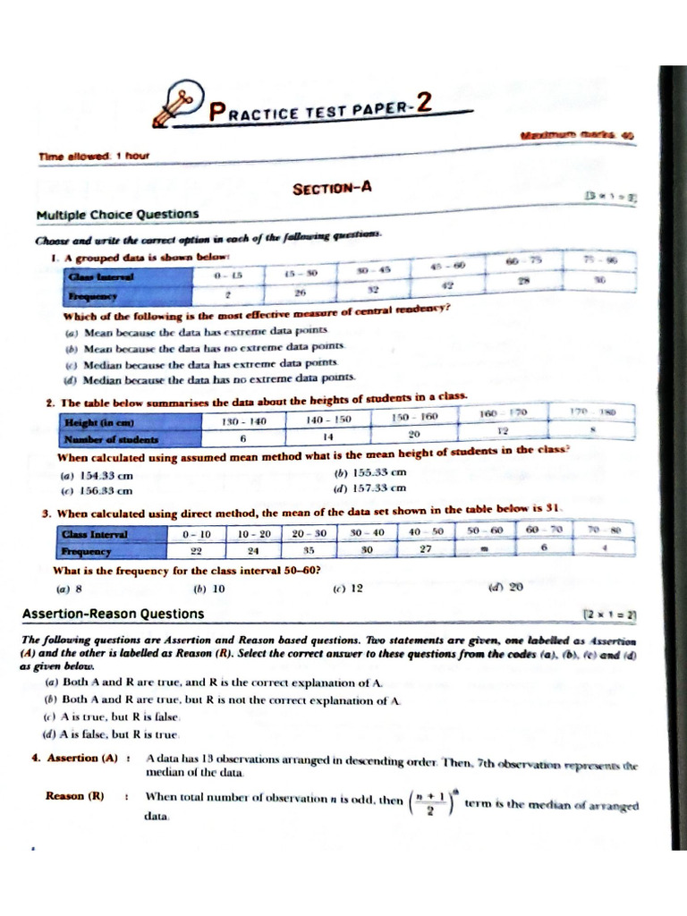 Statistics Test X | PDF