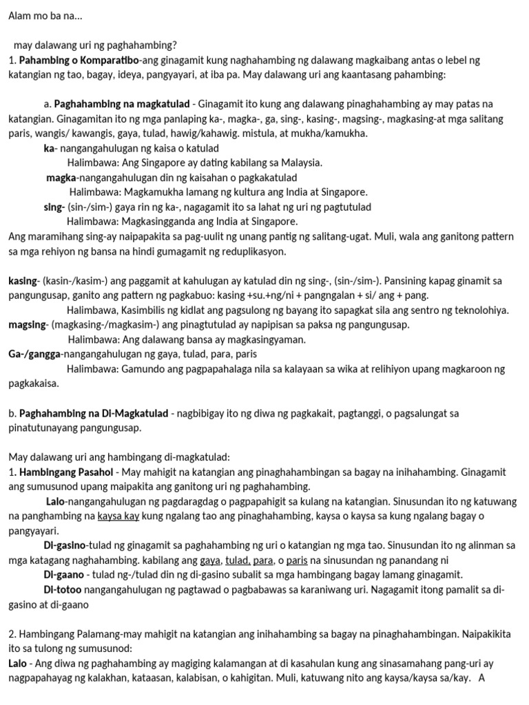 Alam Mo Ba Naaaaaaaa | PDF