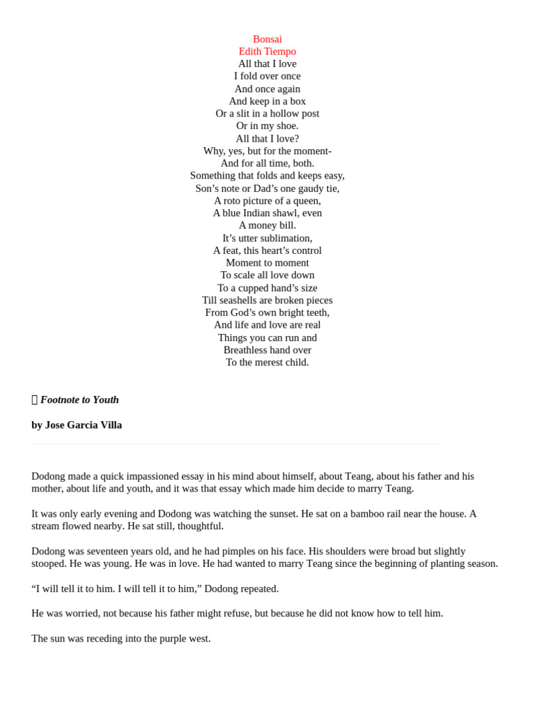 21st Lit Pieces Excerpts 2 | PDF