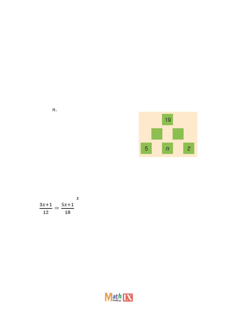 Math Challenge - Sample Questions | PDF