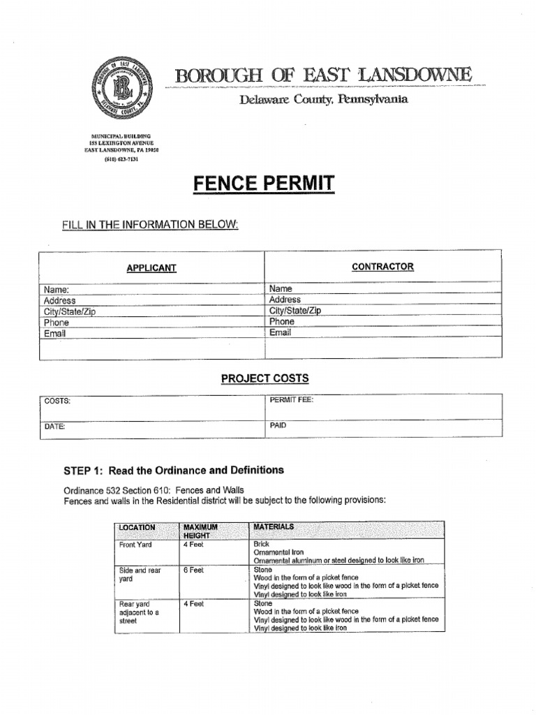 Fence | PDF