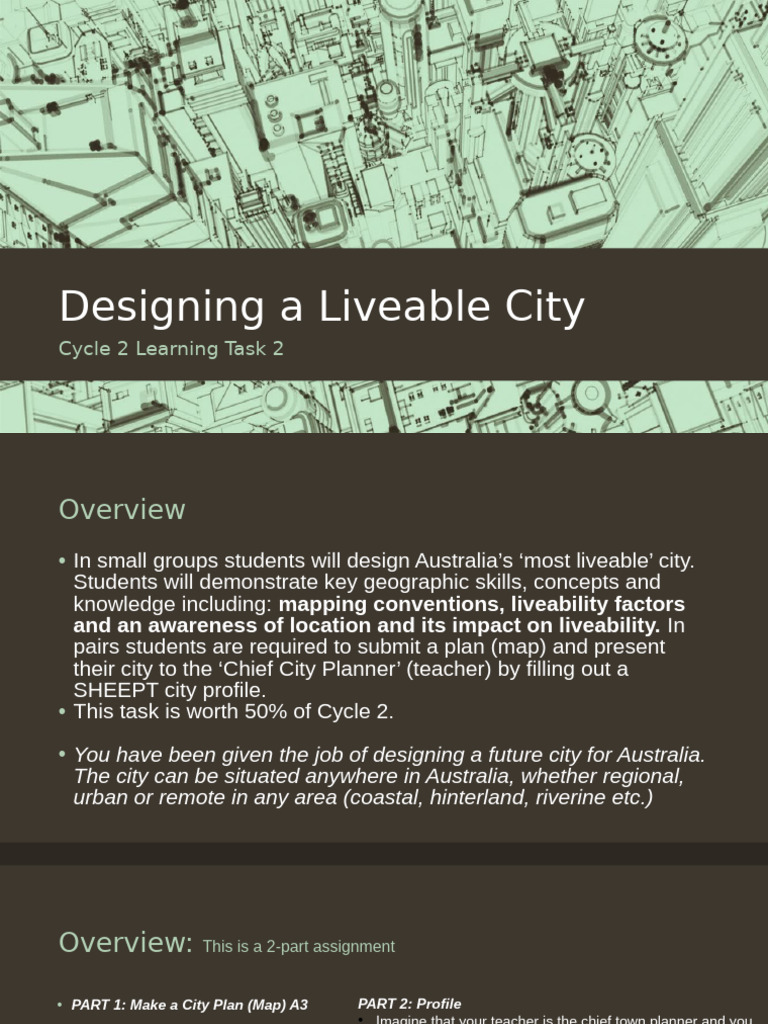 C2 LT2 - Designing A Liveable City | PDF