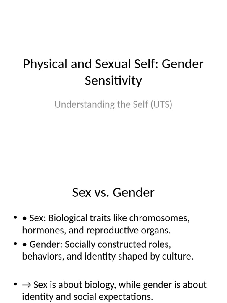 Gender Sensitivity UTS | PDF