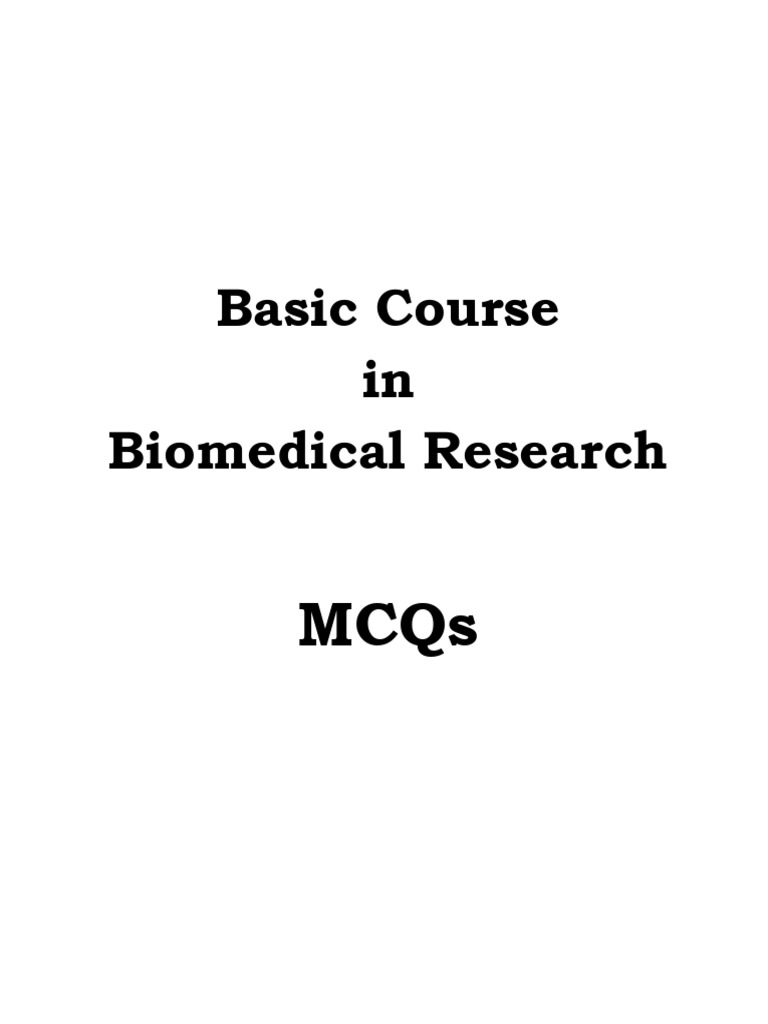 Basic Course in Biomedical Research | PDF | Pub Med | Incidence ...