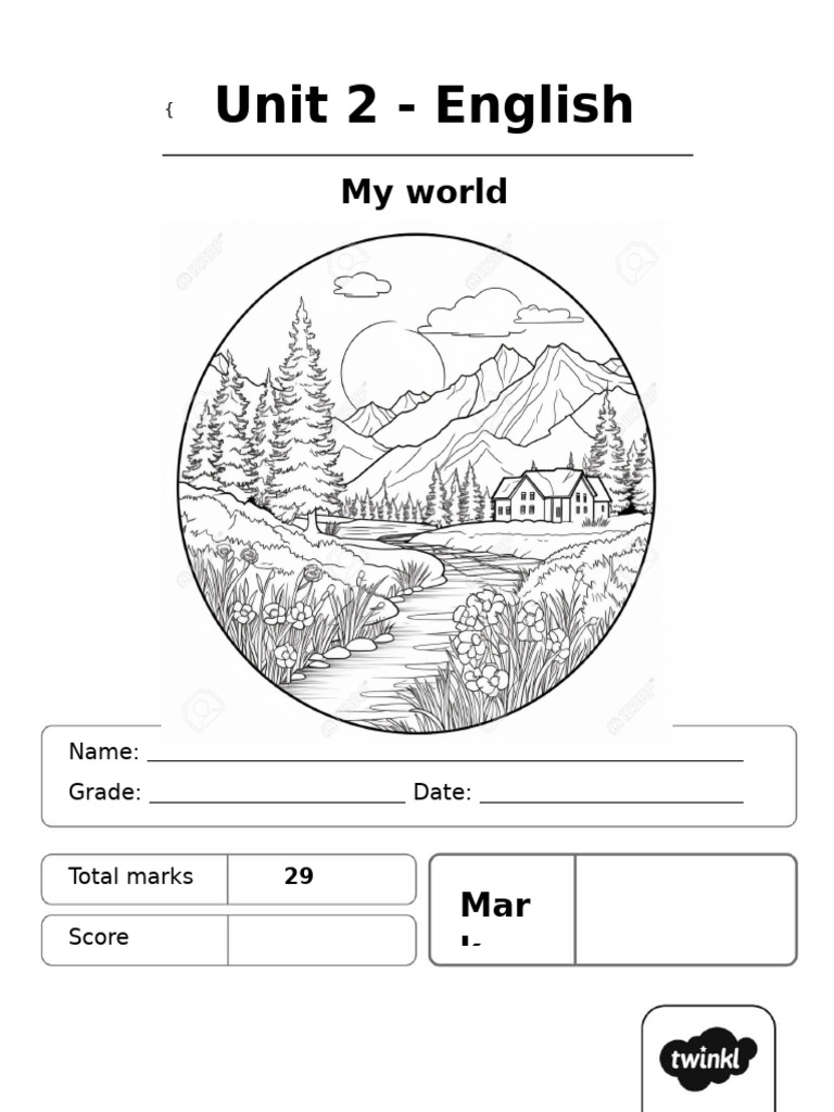 Test Inglés - 1 Level - Unidad 2 | PDF | Lingüística