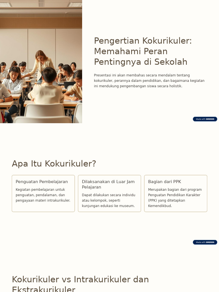 Pengertian Kokurikuler Memahami Peran Pentingnya Di Sekolah | PDF