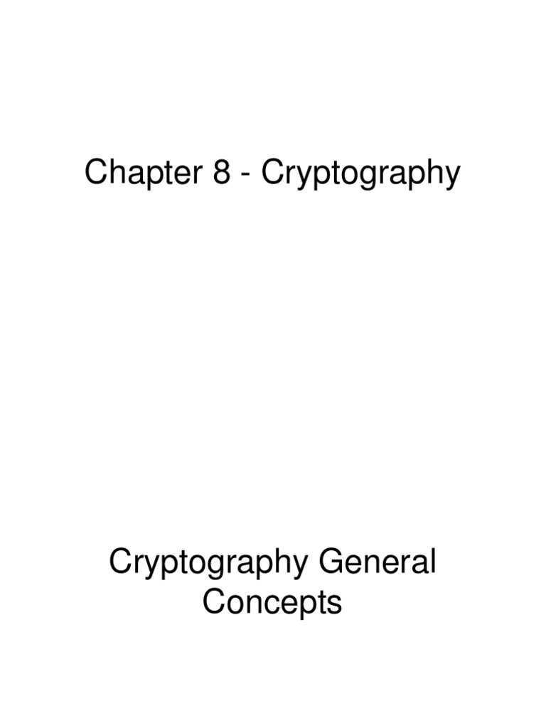 Chapter 8 - Cryptography | PDF | Cryptography | Public Key Cryptography Chapter 8 - Cryptography | PDF | Cryptography | Public Key Cryptography