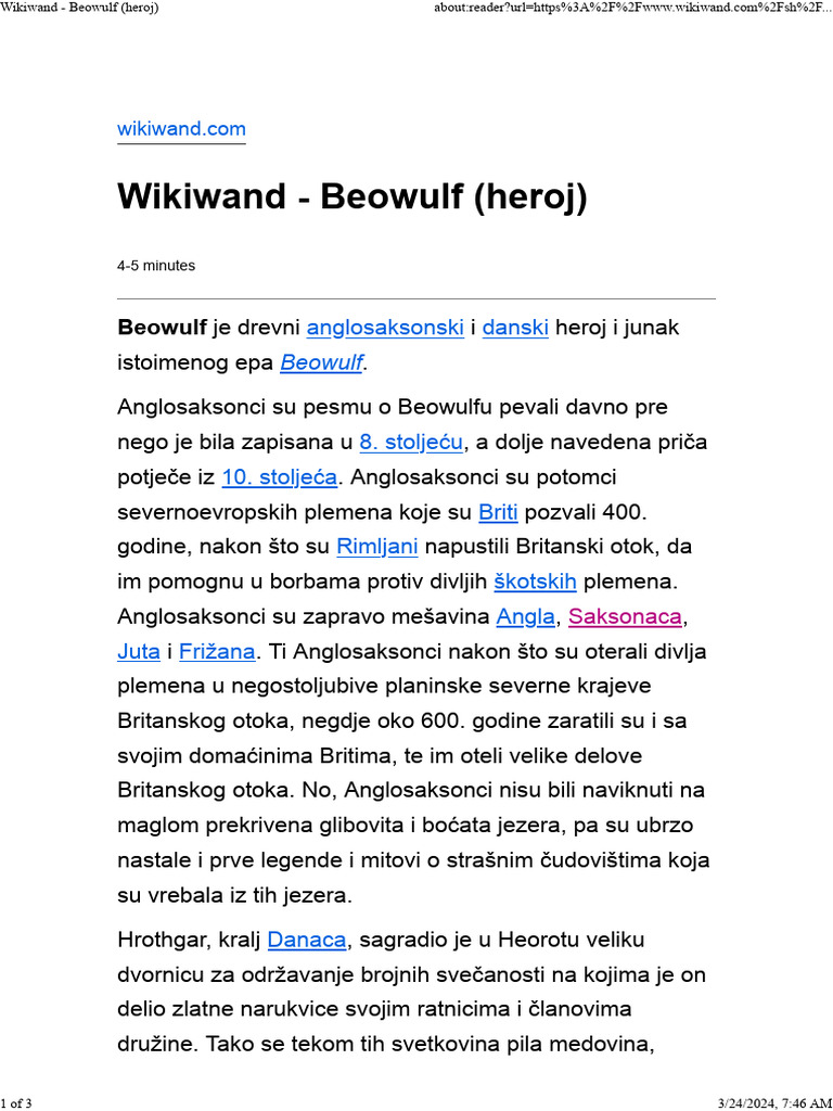 Wikiwand - Beowulf (Heroj) | PDF