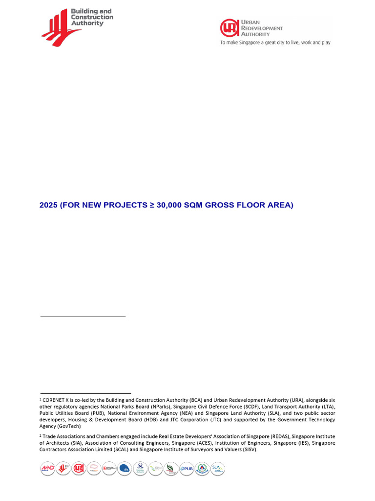 CORENET X Mandatory Submission Notice | PDF | Building Information Modeling
