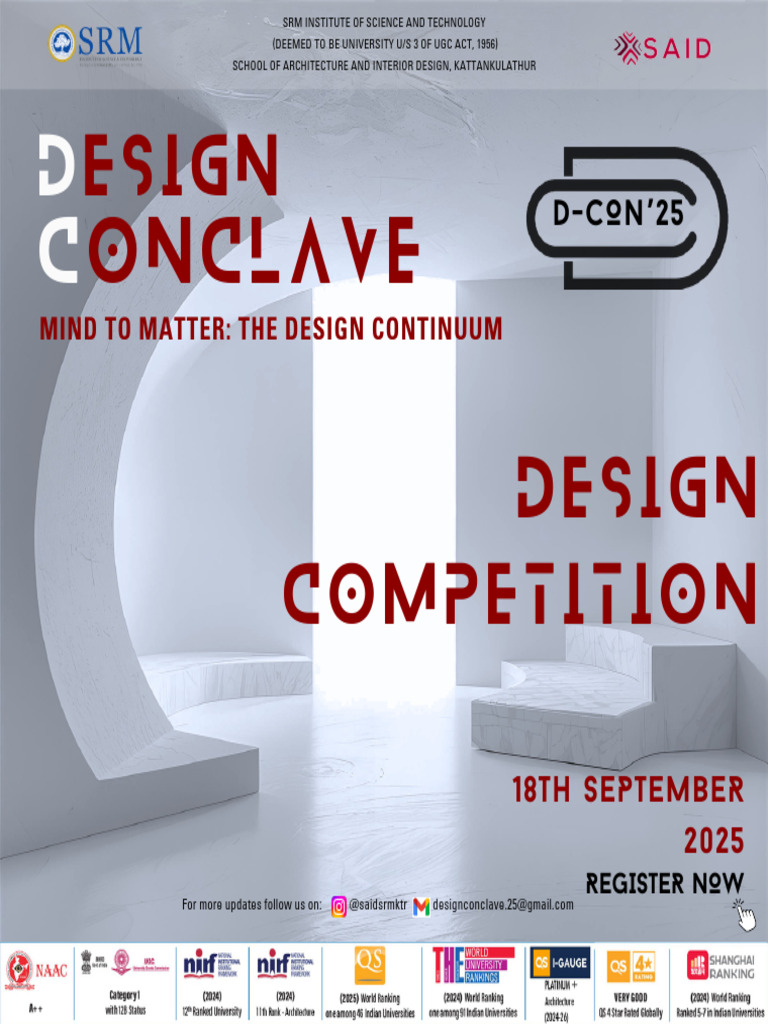 Design Conclave 2025 Competition Details | PDF | Virtual Reality | Design