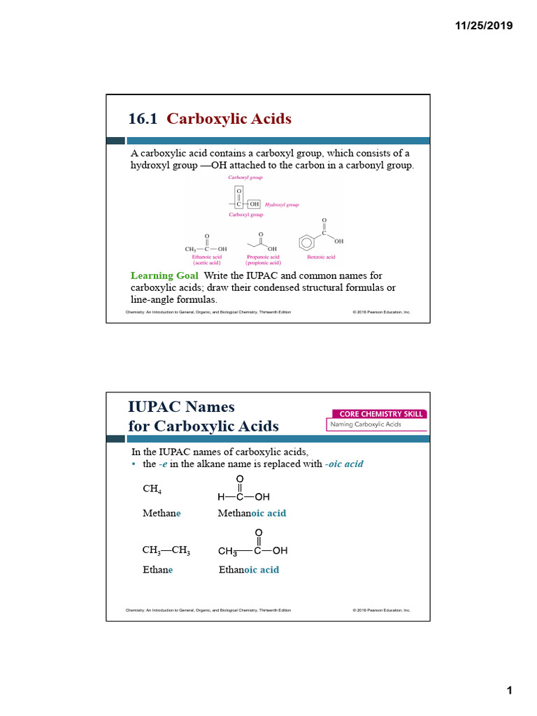 Chapter 16 - Carboxylic Acids and Esters | PDF | Ester | Carboxylic Acid