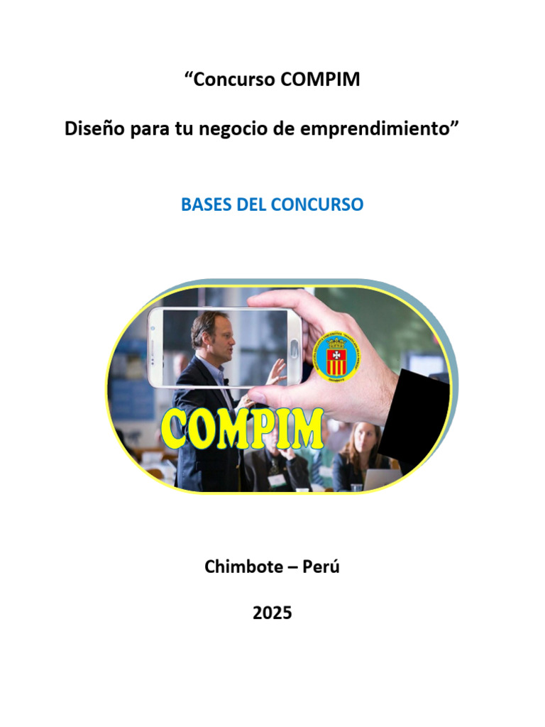 Concurso COMPIM: Diseño de Negocios 2025 | PDF | Iniciativa empresarial ...