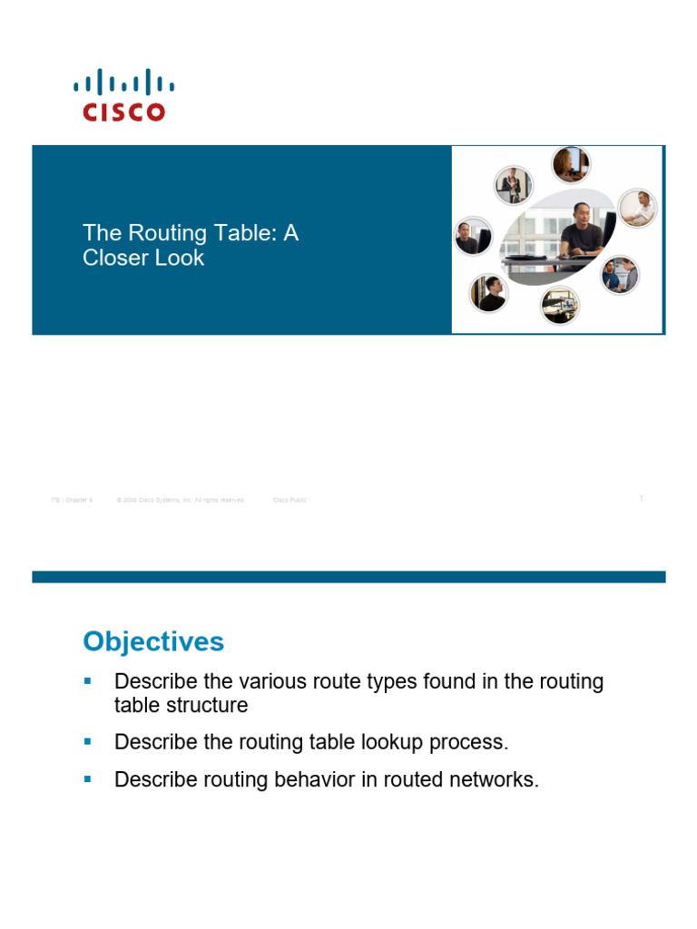 Understanding Routing Table Structures | PDF | Ip Address | Router ...