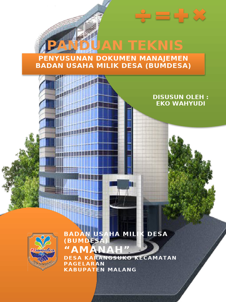 1. COVER Panduan Penyusunan Dokumen Manajemen Bumdes | PDF