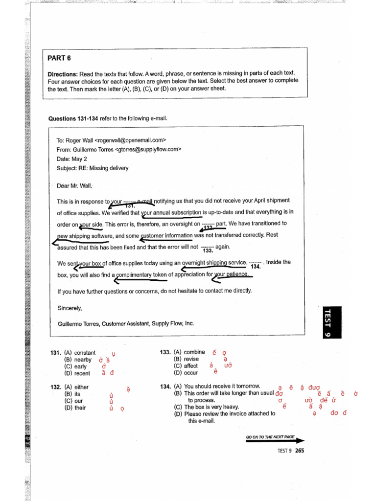 RC ETS 2023 Test 9 | PDF