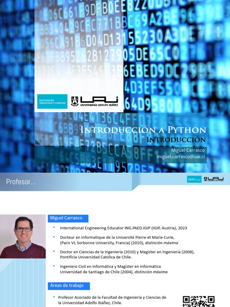 01_intro_v.1.5 | PDF | Python (lenguaje de programación) | Variable (informática)