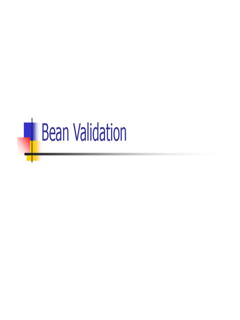 14 BeanValidation | PDF