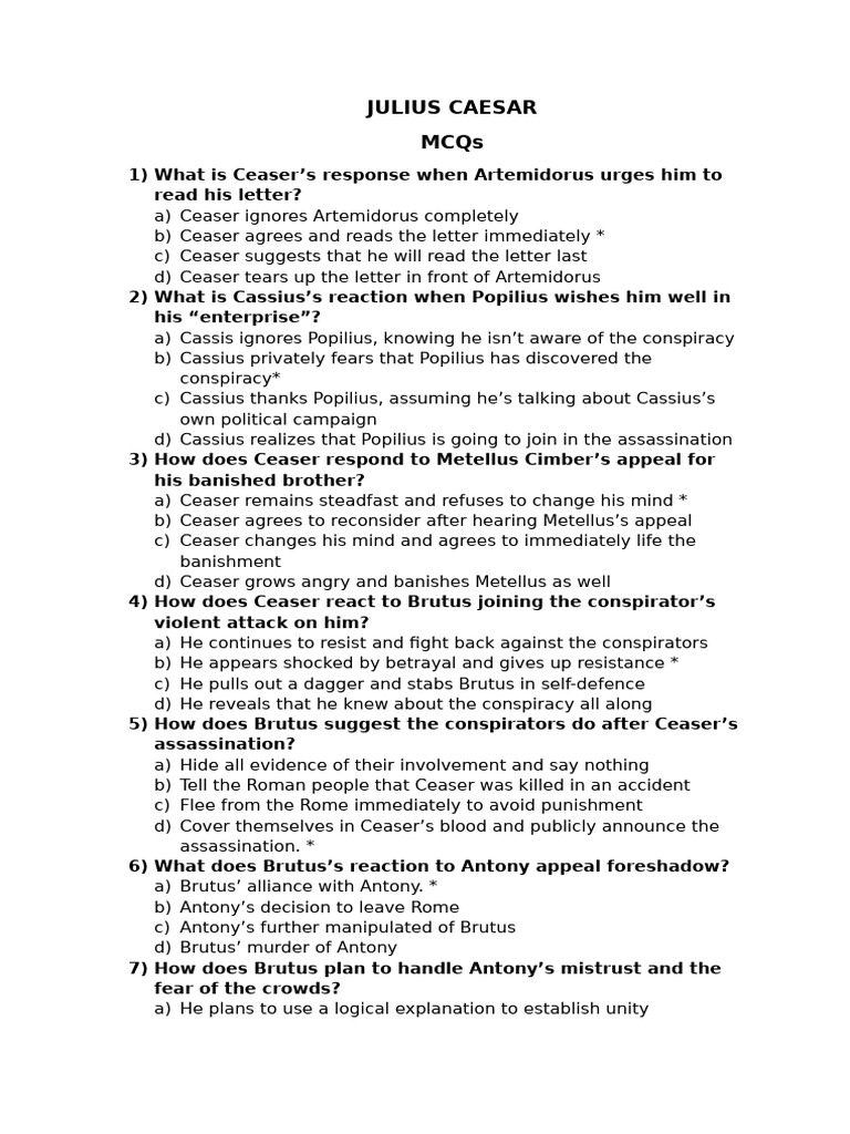 Julius Caesar | PDF | Julius Caesar | Mark Antony