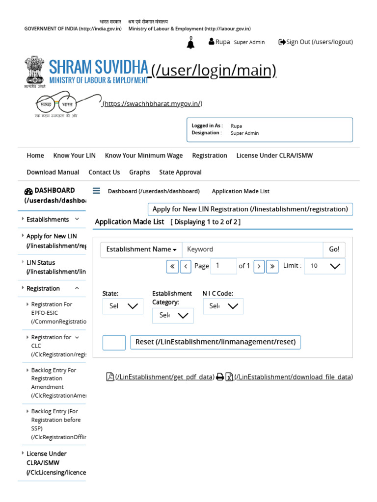 Unified Shram Suvidha Portal - Ministry of Labour and Employment (3) (1 ...