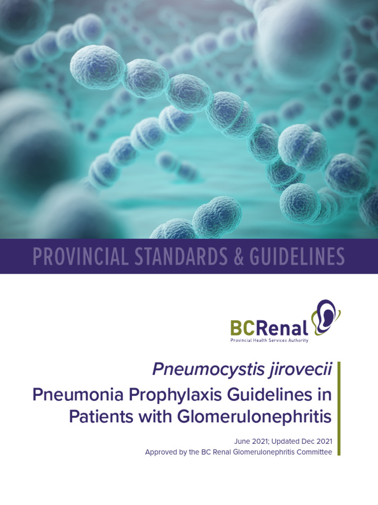 Pneumocystis Pneumonia Guidelines for GN | PDF | Preventive Healthcare ...