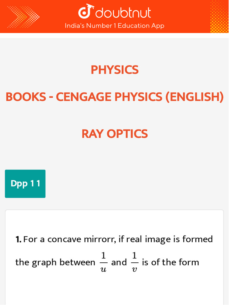 Concave and Convex Mirror Graphs | PDF | Mirror | Electrodynamics