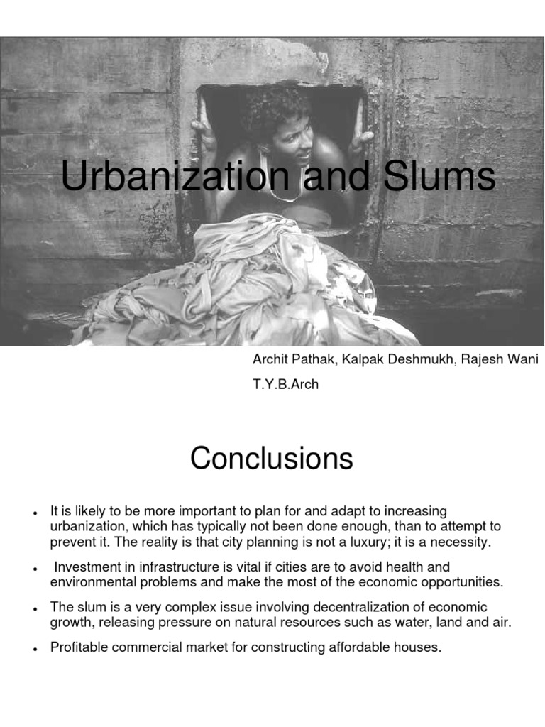 Urbanization and Slums | PDF | Urbanization | Slum
