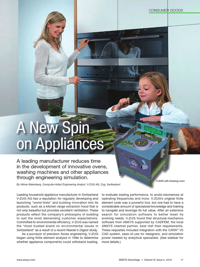ANSYS Appliance Whitepaper | PDF | Washing Machine | Simulation