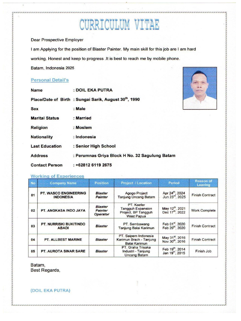 Cv. Doil Eka Putra - Blaster Painter-1 | PDF