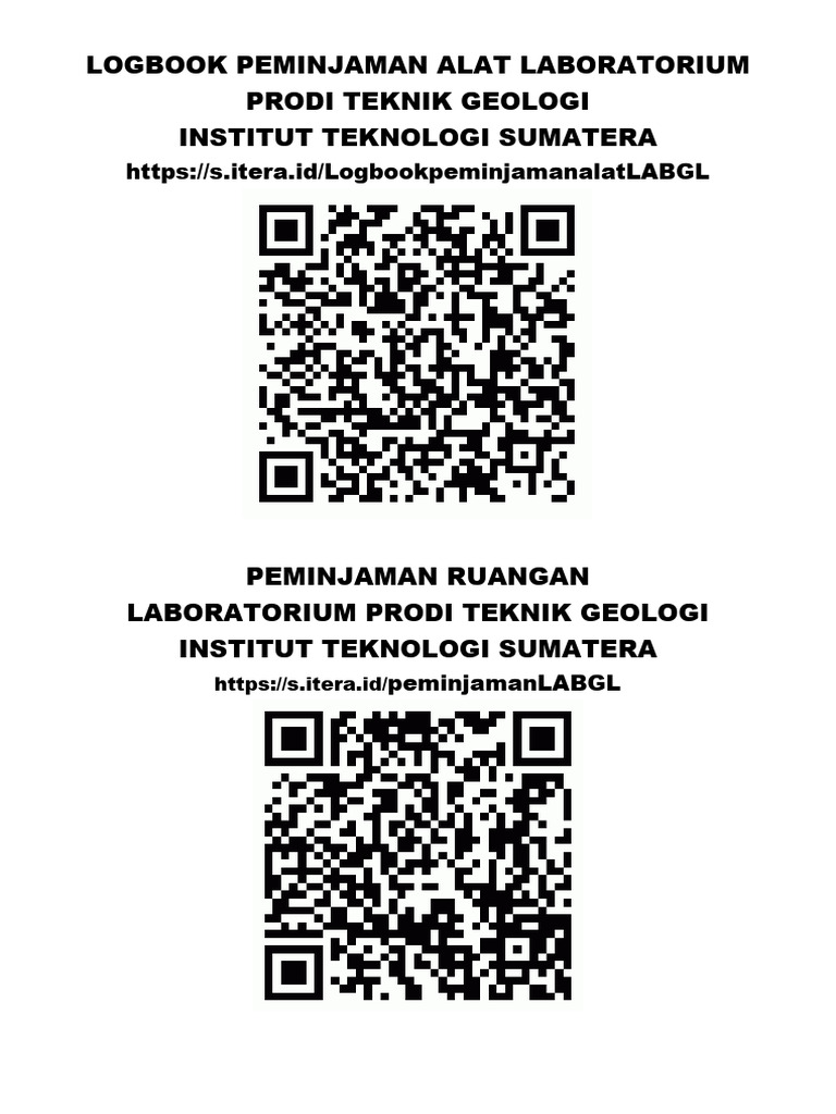 Logbook Peminjaman Alat Laboratorium Prodi Teknik Geologi | PDF