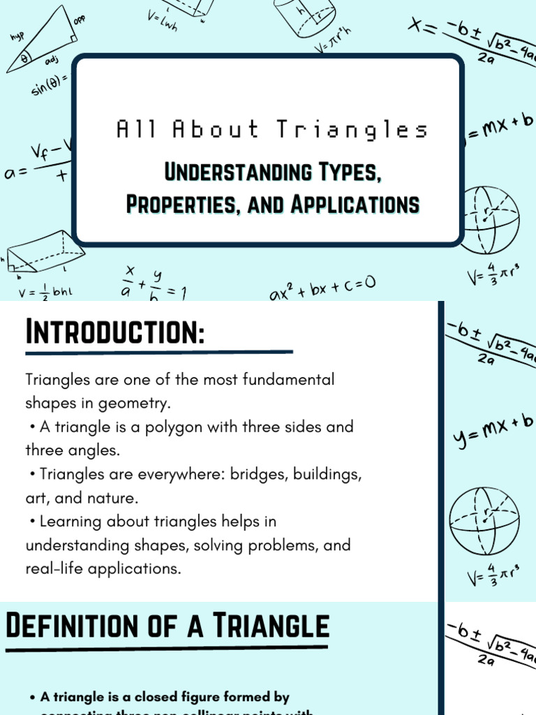 Triangles Maths | PDF