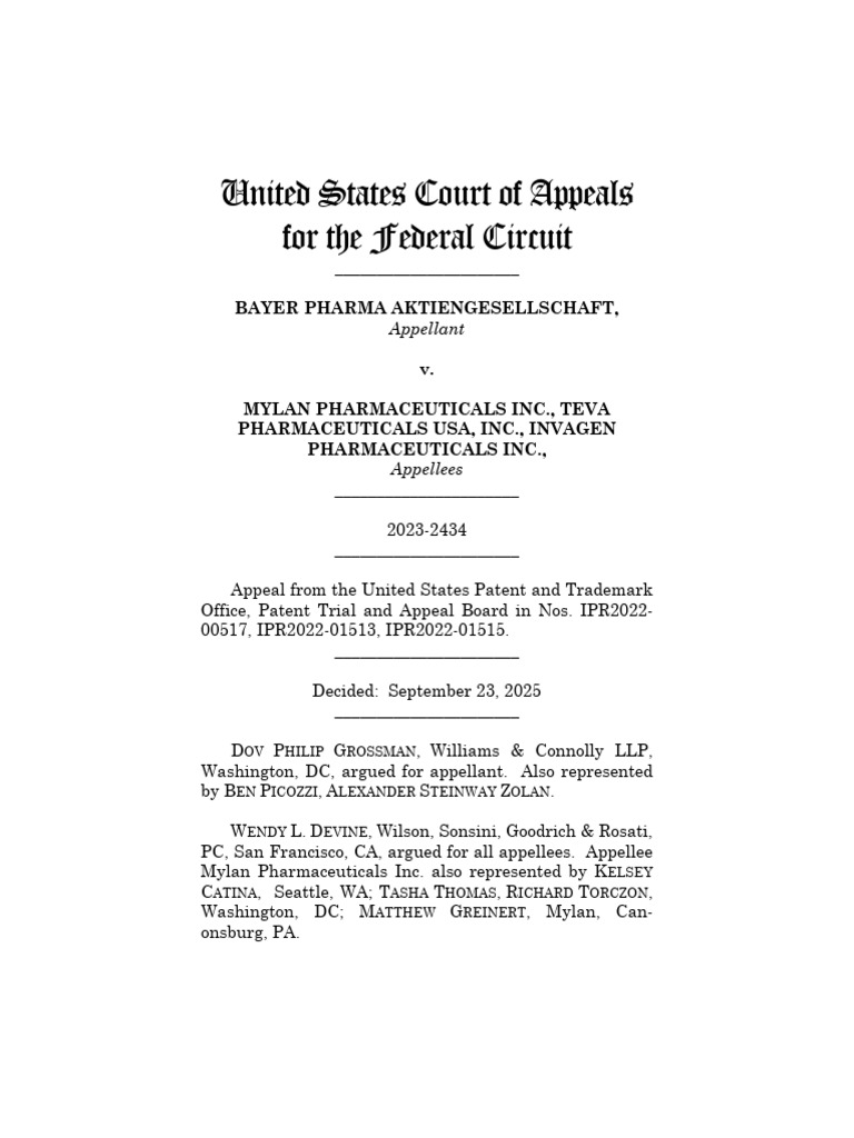 JNJ Xarelto 310 Patent 23 Sep 25 | PDF | Aspirin | Cardiovascular Diseases