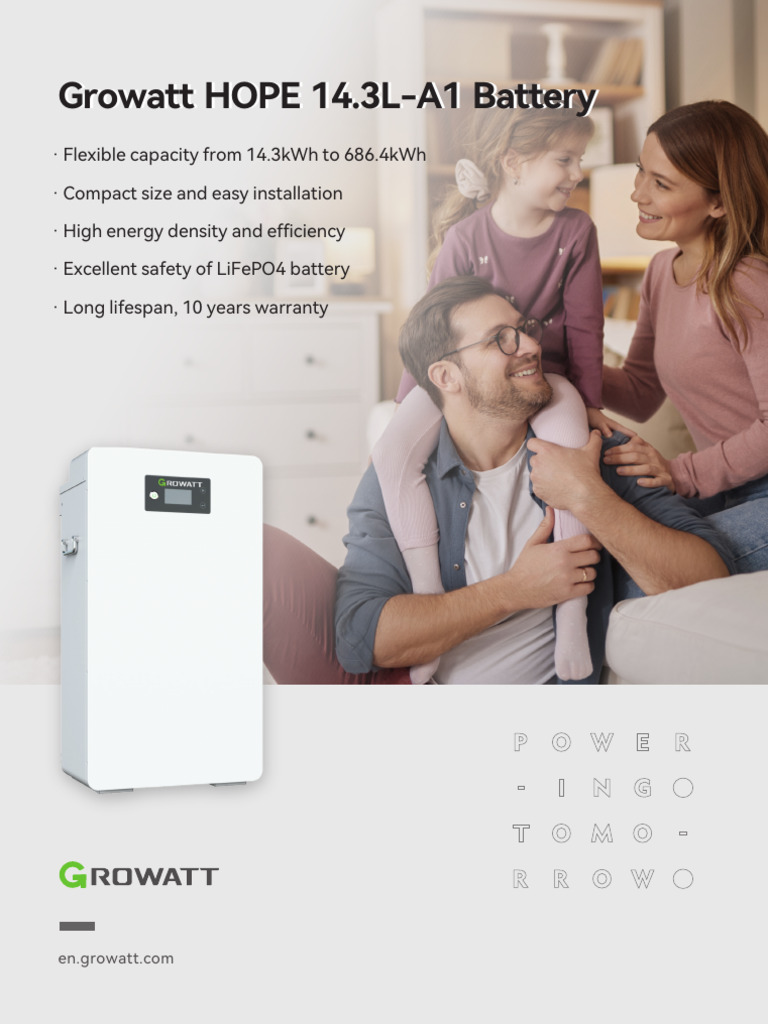 Growatt HOPE 14.3L-A1 Battery Overview | PDF | Energy Technology ...