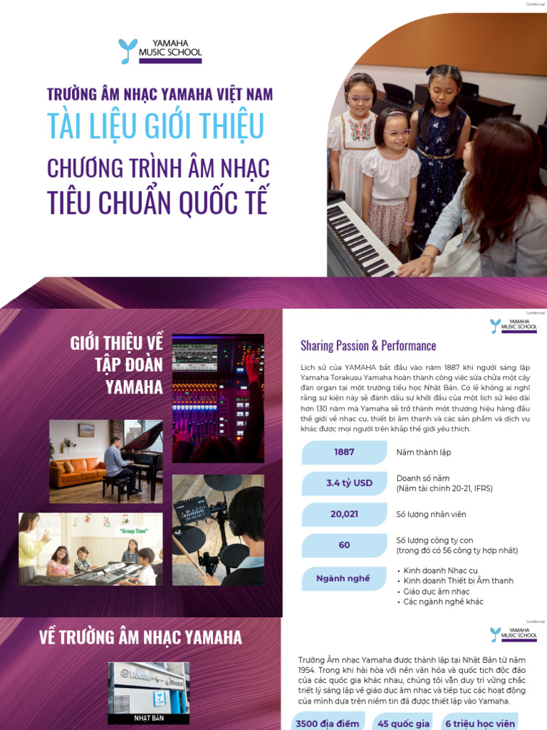 Tài Liệu Giới Thiệu Yamaha Music Program | PDF