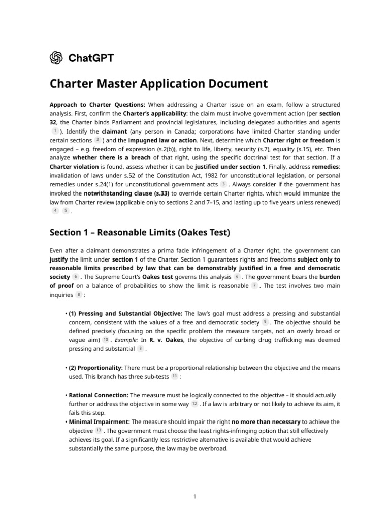 Charter Master Application Guide | PDF | Legal Remedy | Treaty