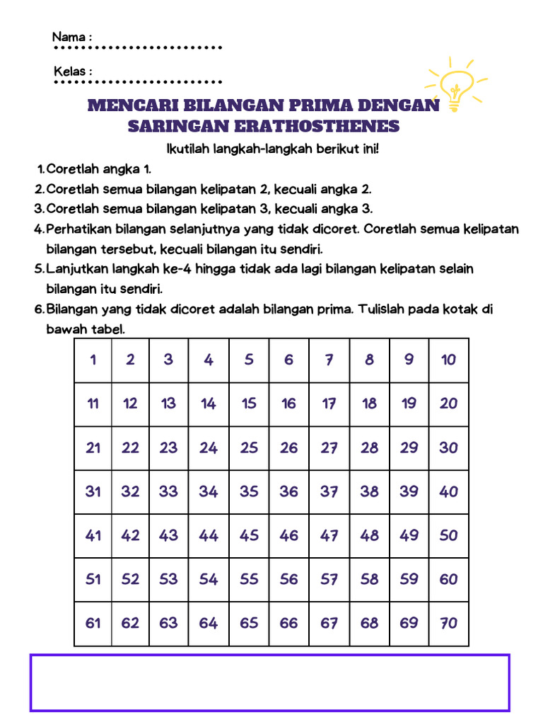 Metode Saringan Eratosthenes | PDF