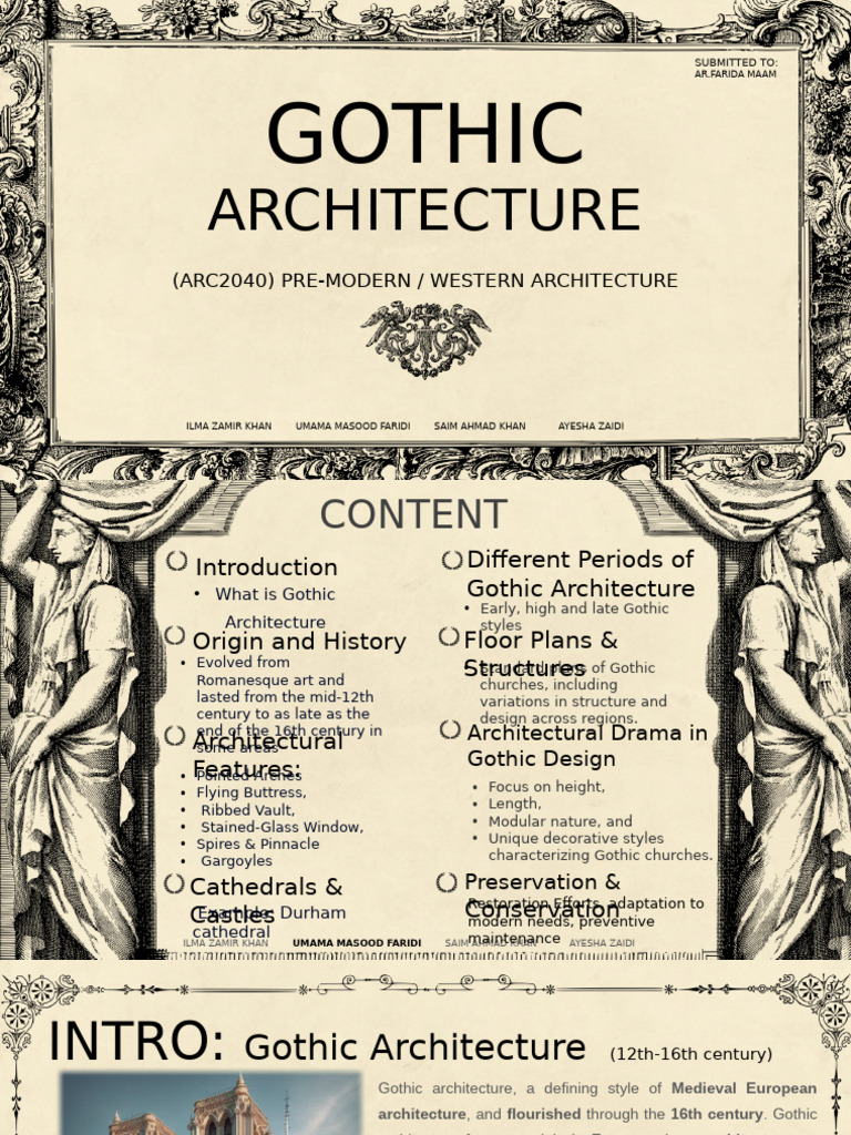 Overview of Gothic Architecture Features | PDF | Gothic Architecture ...